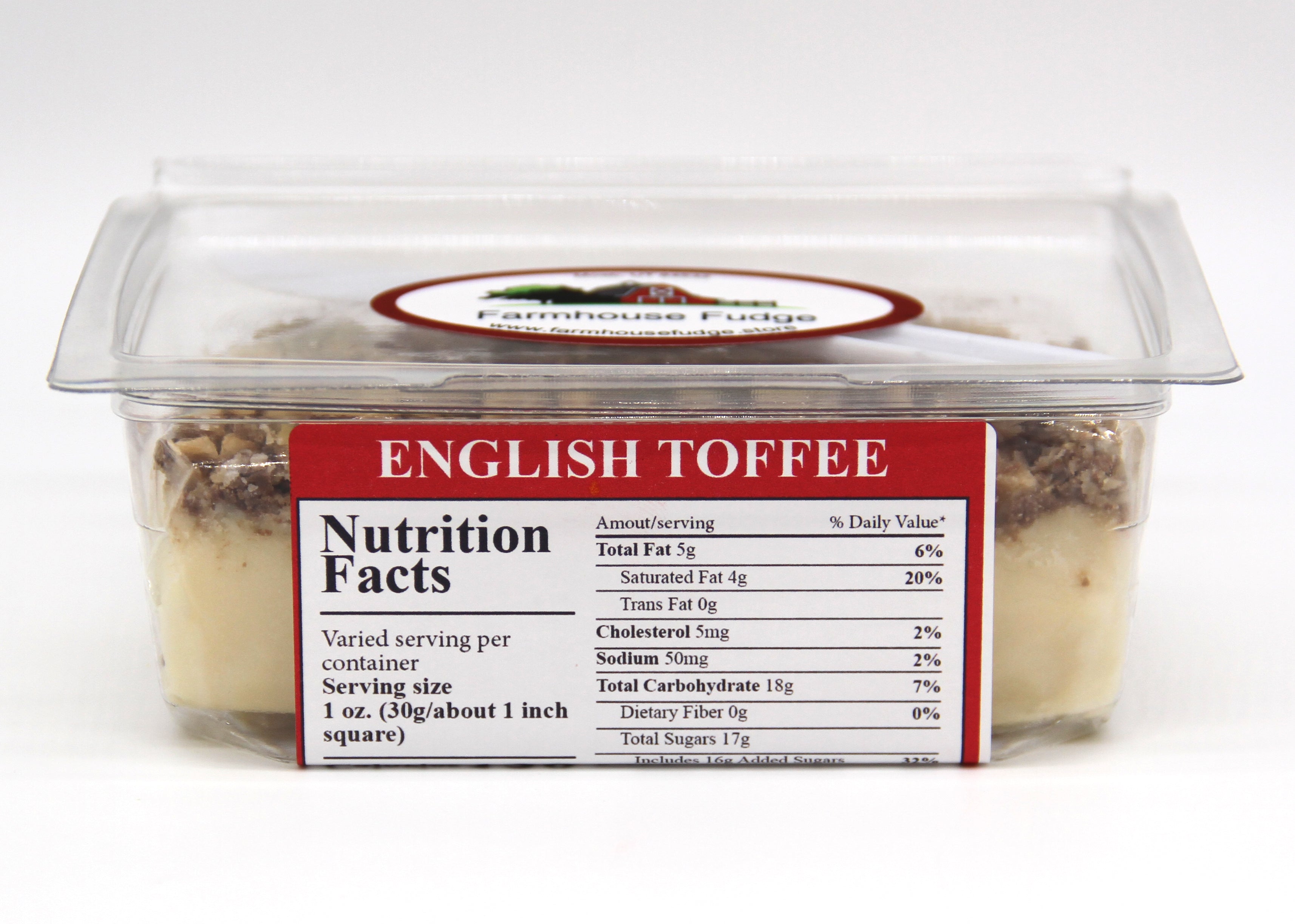 English Toffee Fudge 1 Piece Container – Farmhouse Fudge